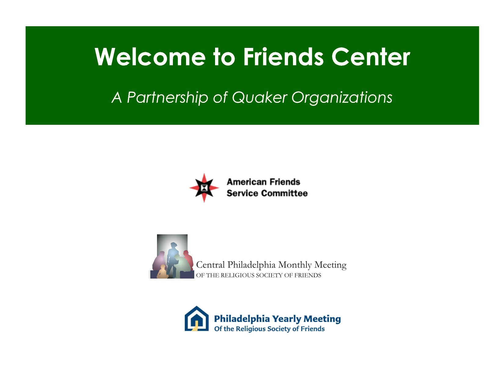 WelcomeScreenV2 – Friends Center